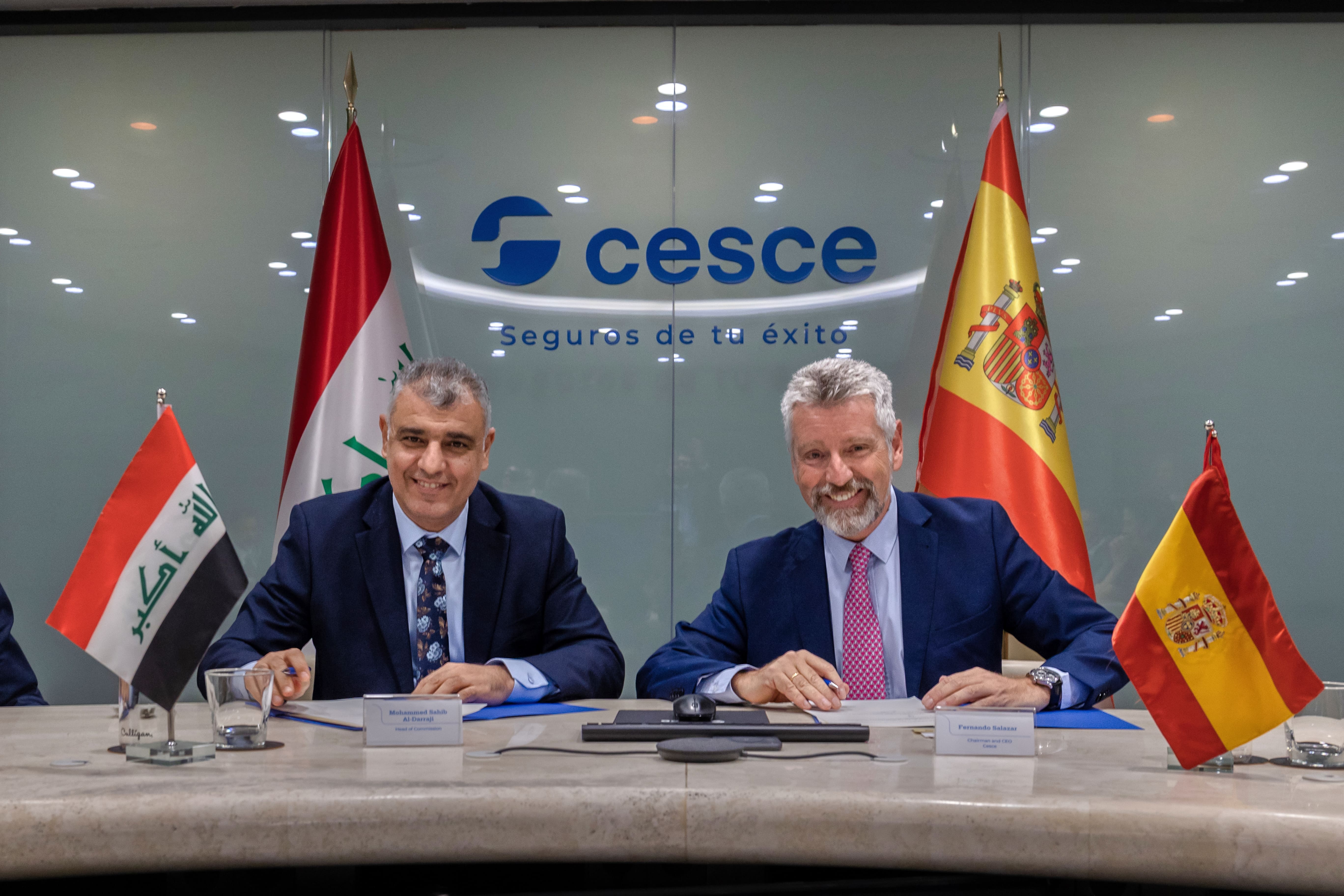 Cesce firma un acuerdo de cooperación con Iraq para el impulso de las ...